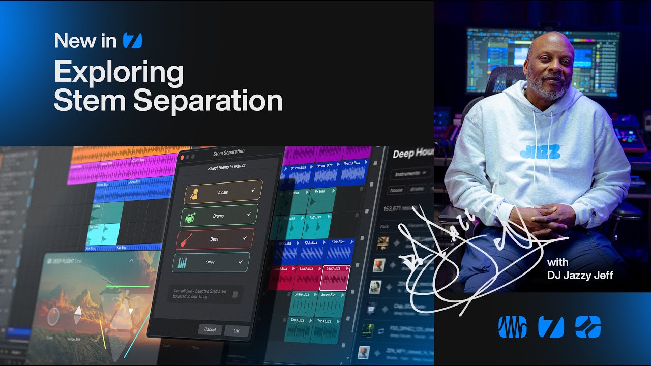 Exploring Stem Separation with DJ Jazzy Jeff | Studio One Pro 7 | PreSonus - YouTube