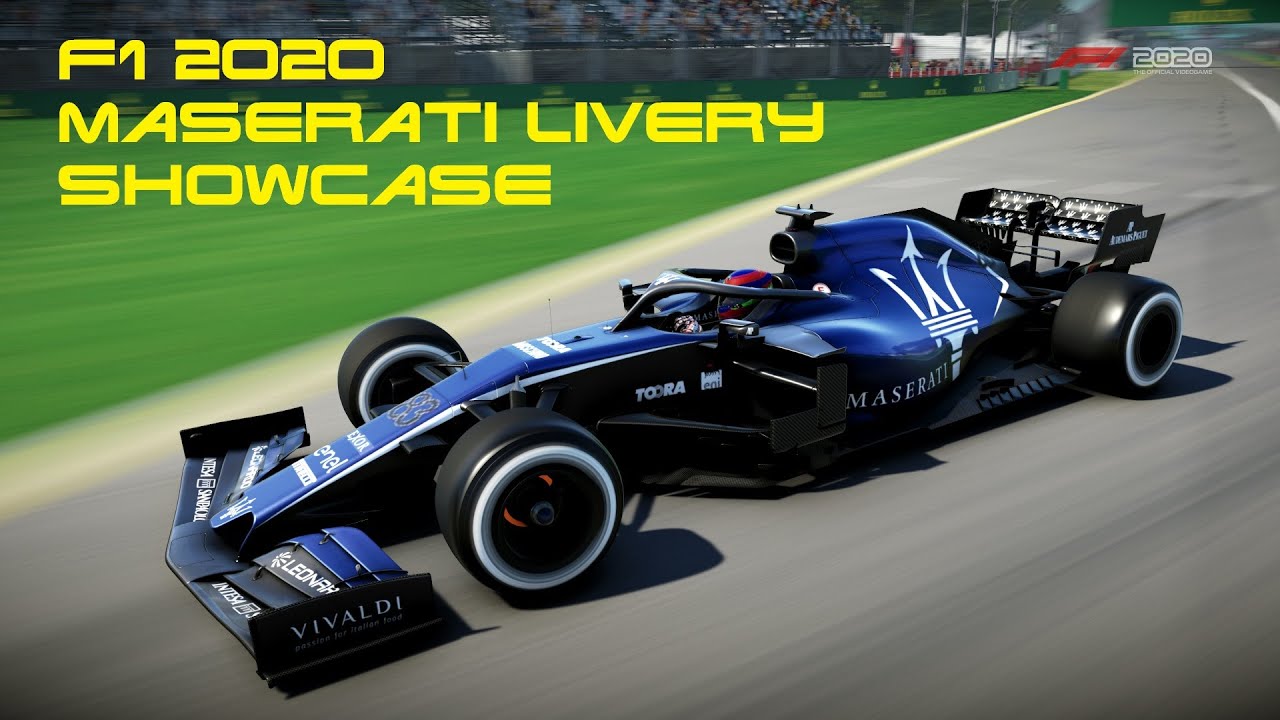 F1 2020 SHOWCASE MY TEAM MASERATI LIVERY - YouTube