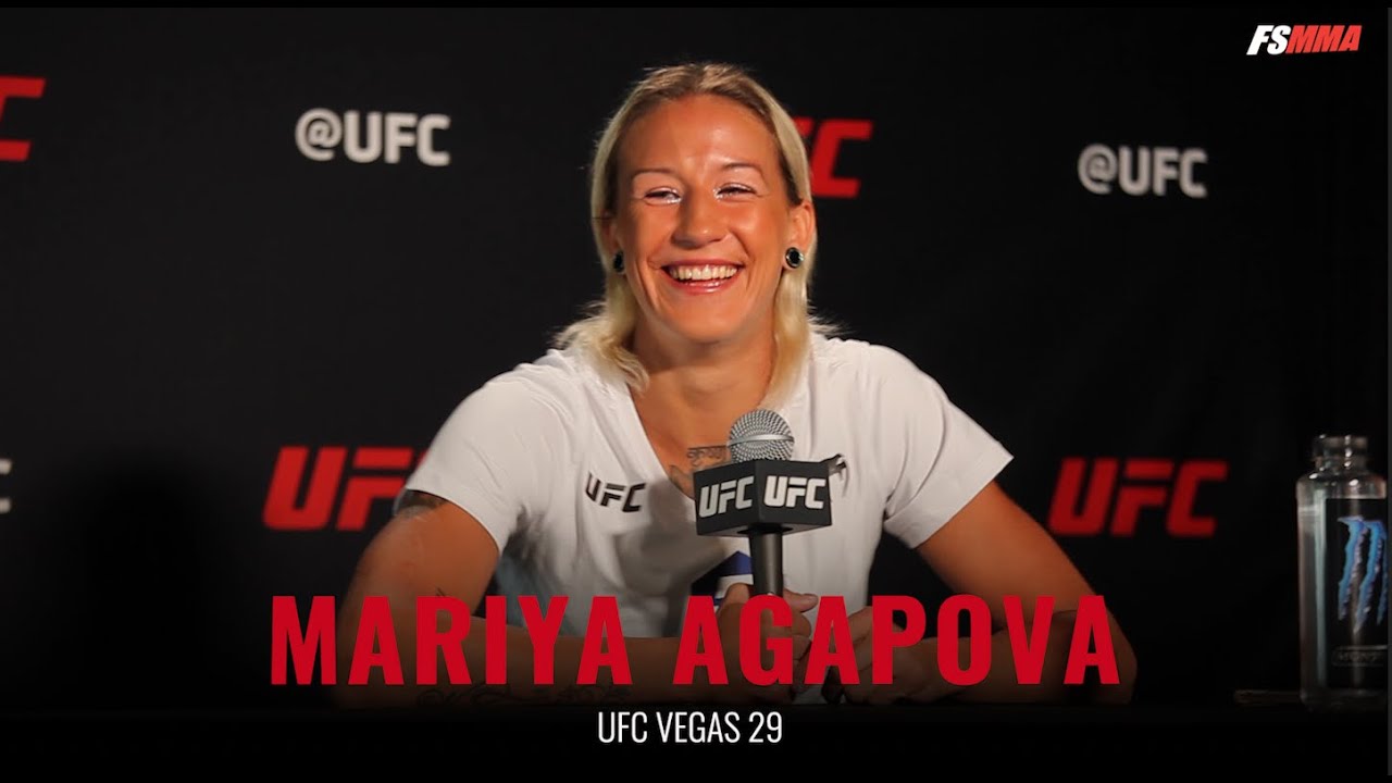 Mariya Agapova UFC Vegas 39 pre-fight media day interview - YouTube