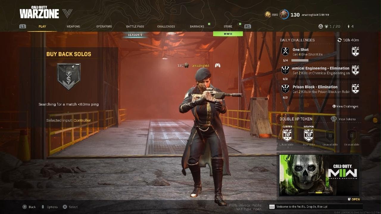 warzone lobby music season 5 reloaded (loading match) - YouTube