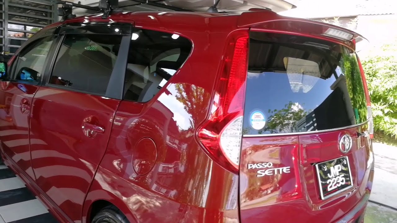 TOYOTA PASSO SETTE MODELLISTA - Polish & Wax Pasir Gudang, Johor - YouTube