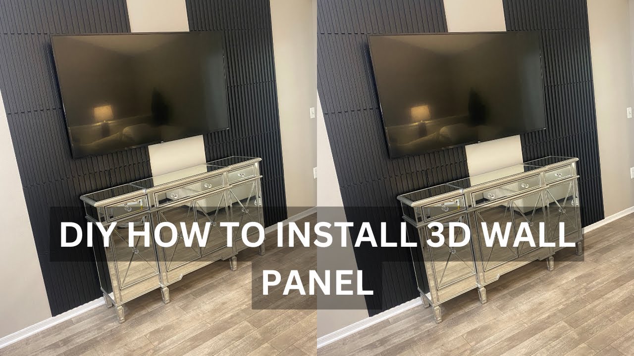 DIY: HOW TO INSTALL 3D WALL PANELS / ACCENT WALL IDEA - YouTube
