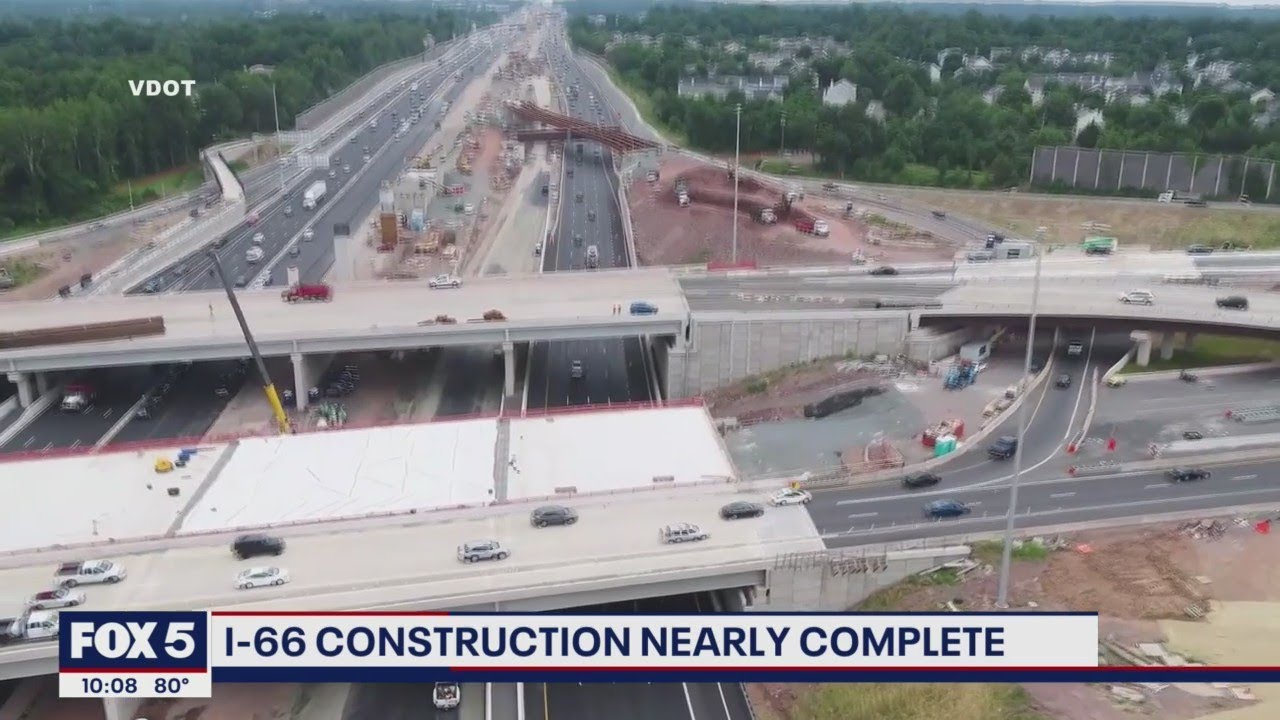 I-66 construction nearly complete, Virginia DOT says | FOX 5 DC - YouTube