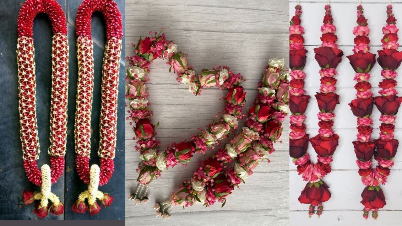 Latest bridal garland designs - YouTube