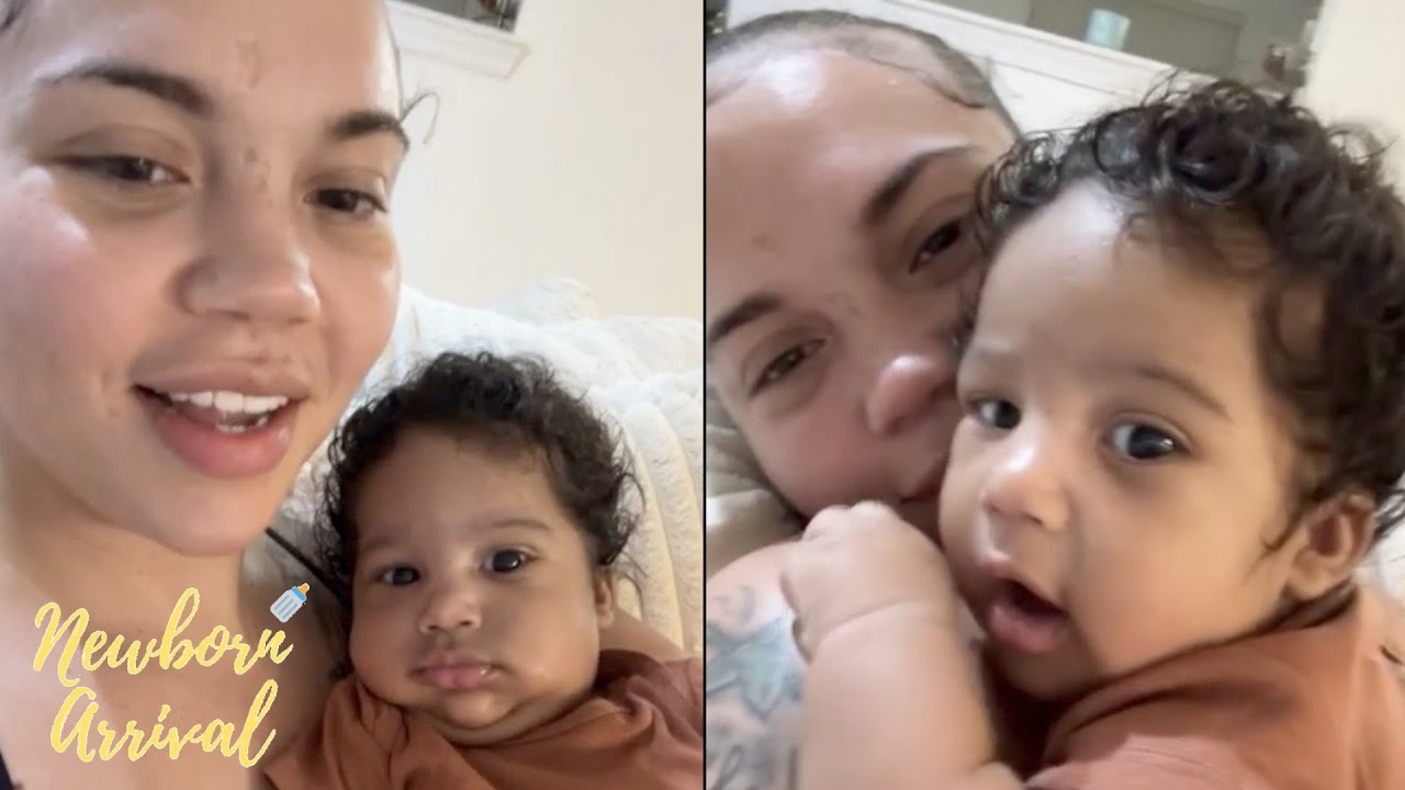 Blacc Zacc & Renni Rucci's 3 Month Old Son Tries To Talk To Mommy's ...
