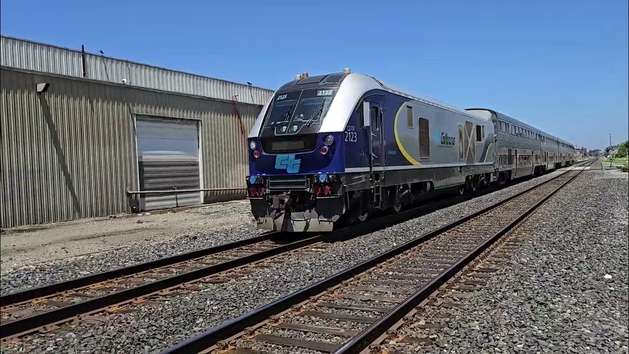 Amtrak CDTX 2123 SC-44 Charger leading Capital Corridor 737 at Berkeley Station - YouTube