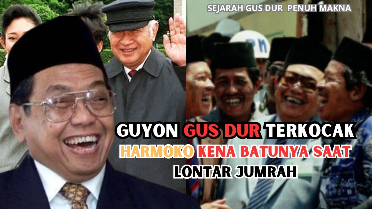 Guyon Gus Dur Terkocak! Harmoko Kena Batunya Saat Lontar Jumrah - YouTube