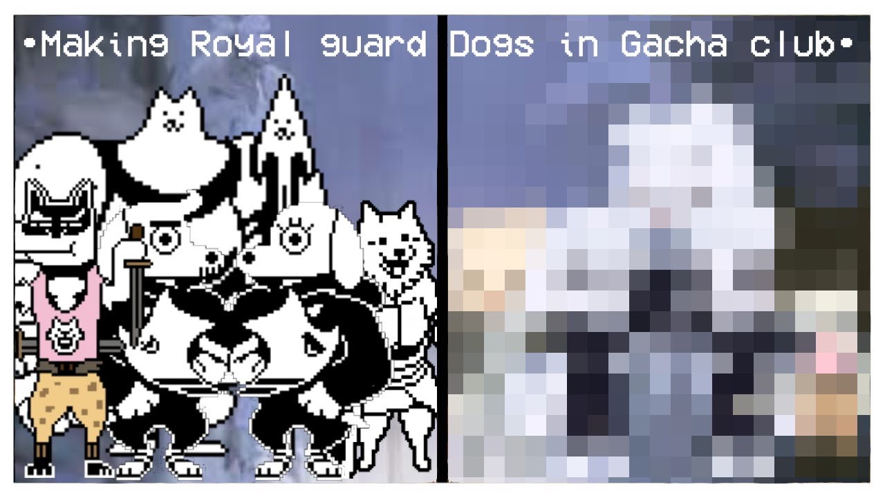 Making Royal guard Dogs in Gacha club • | • Undertale • | - YouTube