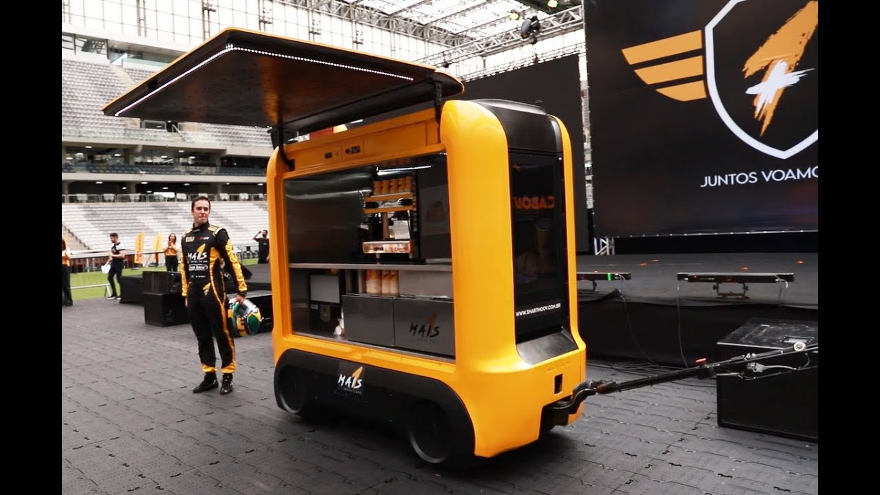SMART MOOV Mais 1 Café - Lojas móveis - Carro Elétrico - Quiosque móvel - Plataforma Elétrica ...