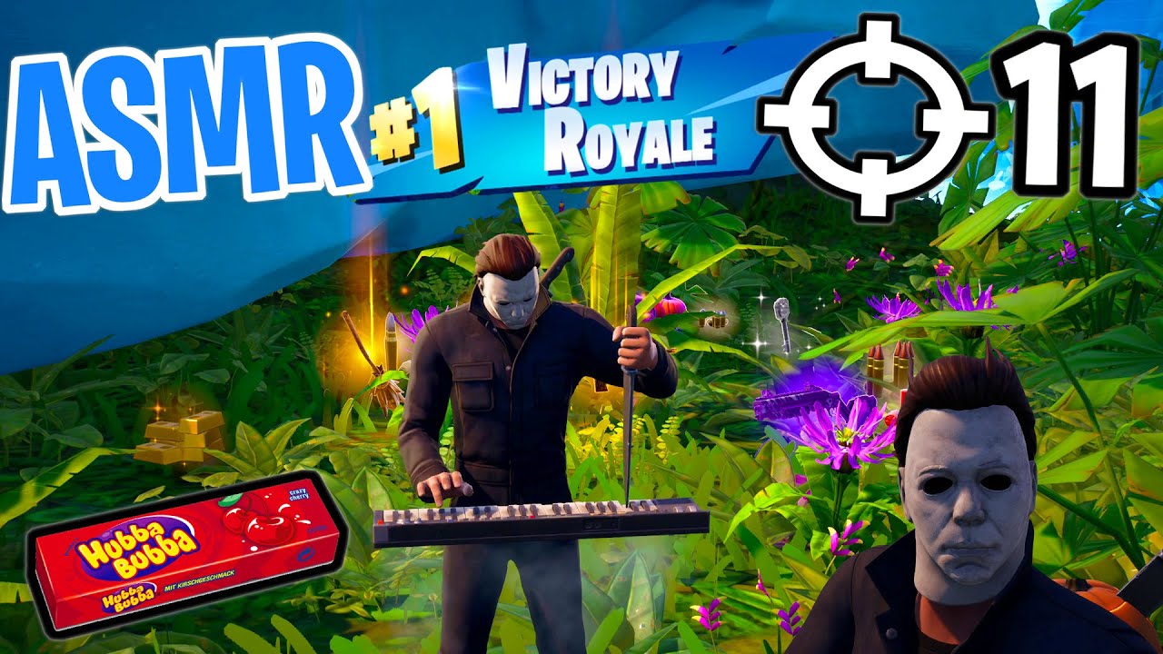 ASMR Gaming 😴🎃 Fortnite Michael Myers Relaxing Gum Chewing 🎮🎧 ...