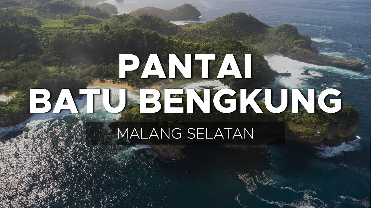 Pantai Batu Bengkung Malang Ombak Besar【4K】Aerial Views - YouTube