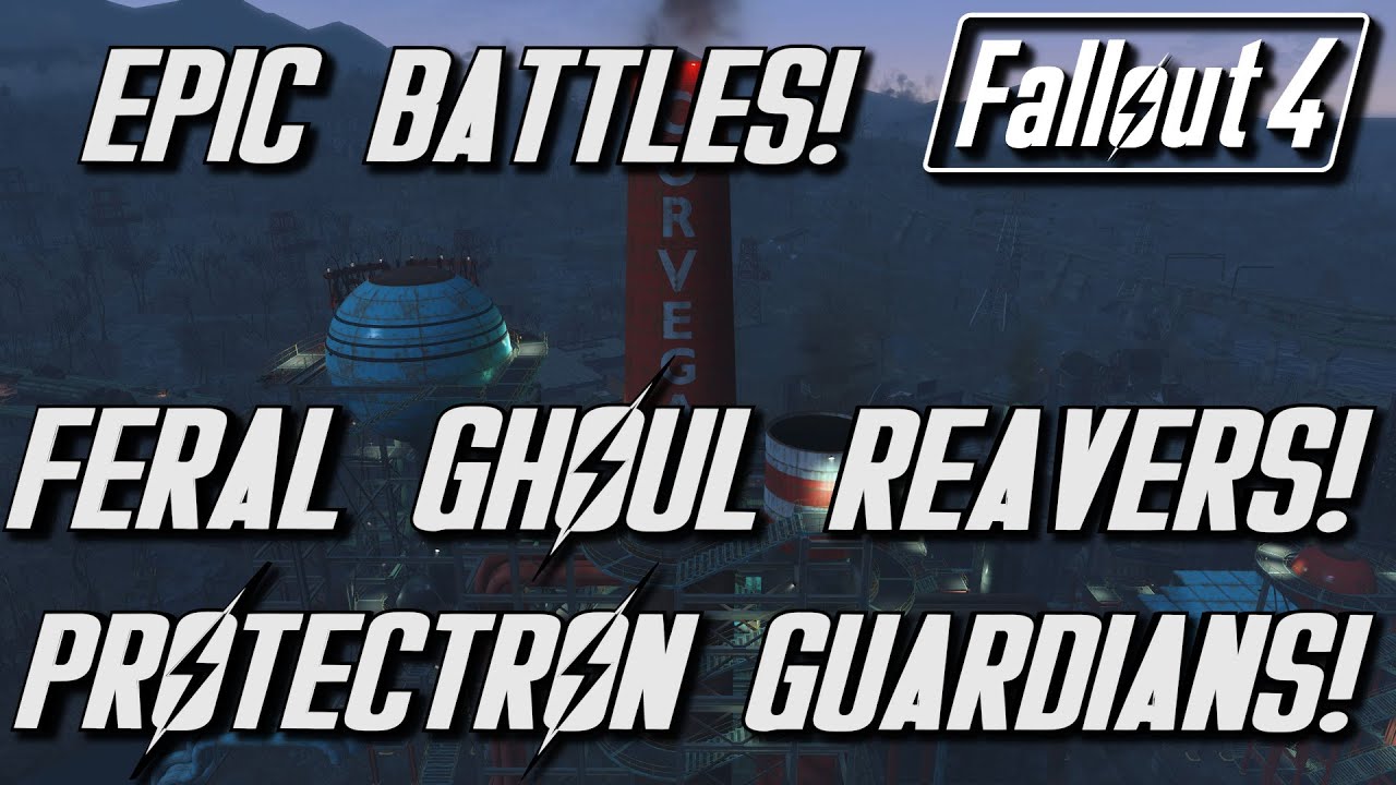 Fallout 4 | Legendary Battle #19 | Protectron Guardians vs Feral Ghoul ...