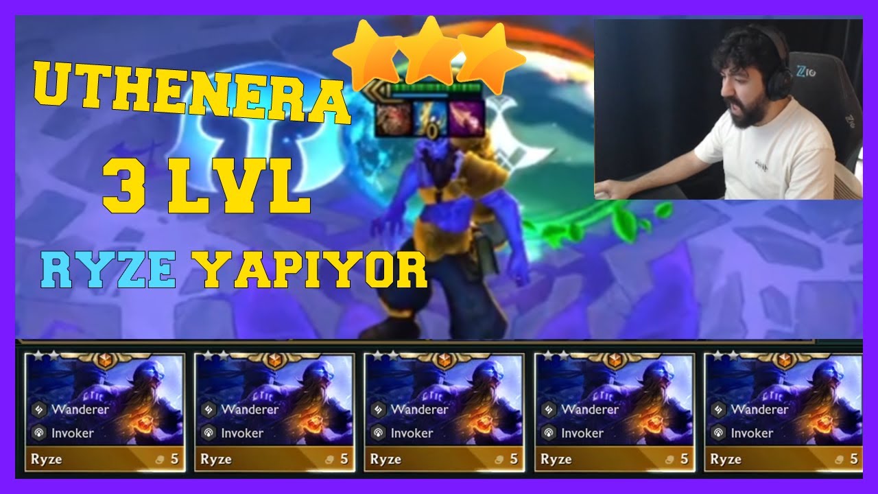 UTHENERA- 3 lvl ryze yapıyor ⭐⭐⭐ #uthenera #teamfighttactics - YouTube
