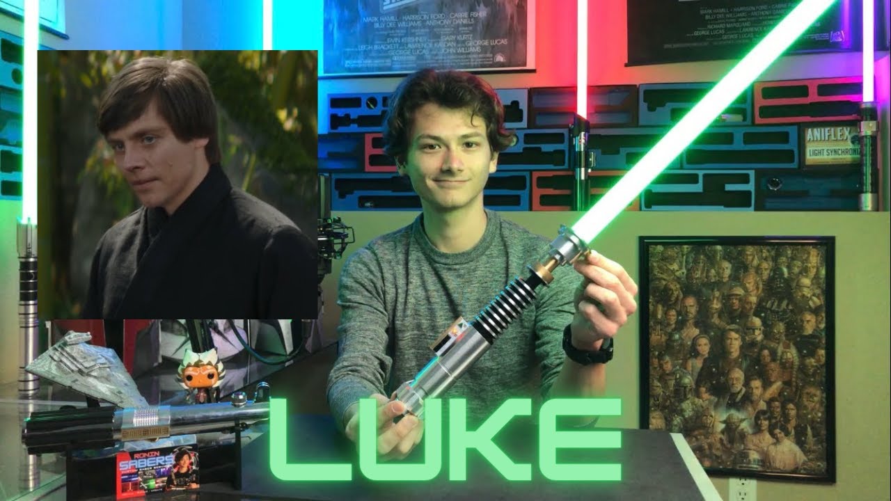 Luke Skywalker - Creepy Uncle - Neopixel Lightsaber Install - YouTube
