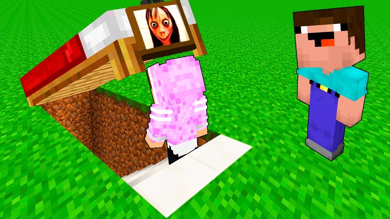 САМАЯ СЕКРЕТНАЯ ИСТОРИЯ О МОМО В МАЙНКРАФТ ! НУБ ПРИЗВАЛ МОМО и ужасы ...