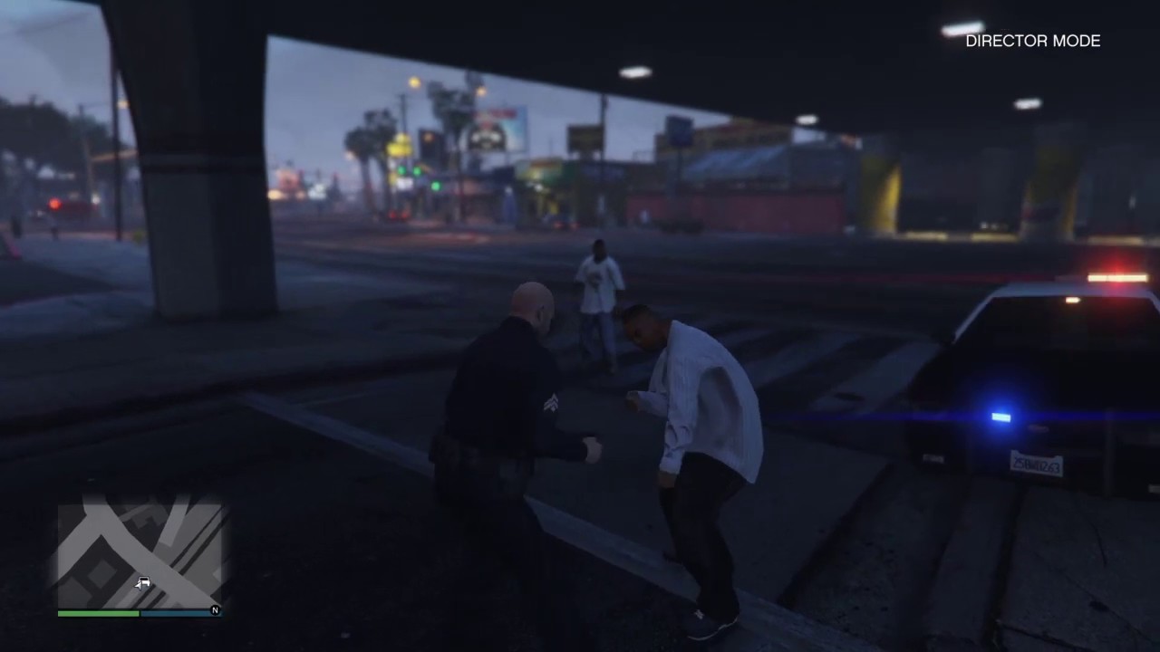 GTA 5-Cop fights Davis Gang 8 - YouTube