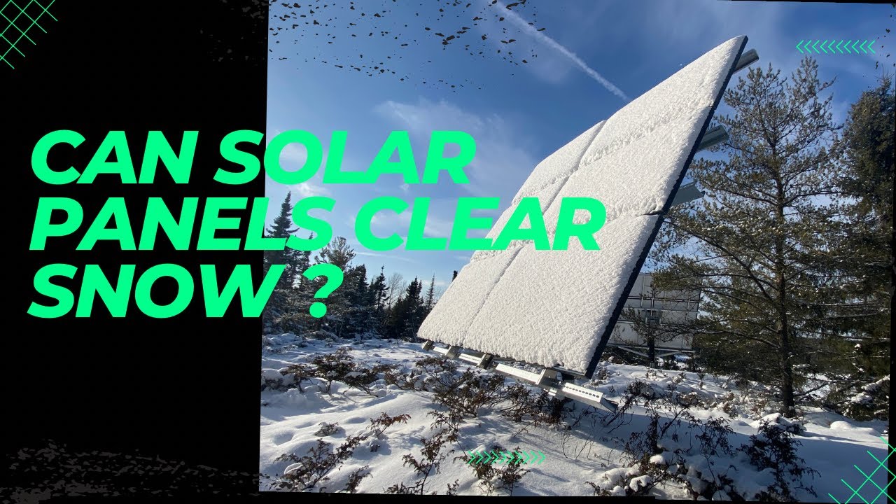 Solar Panels Clear Snow? - YouTube