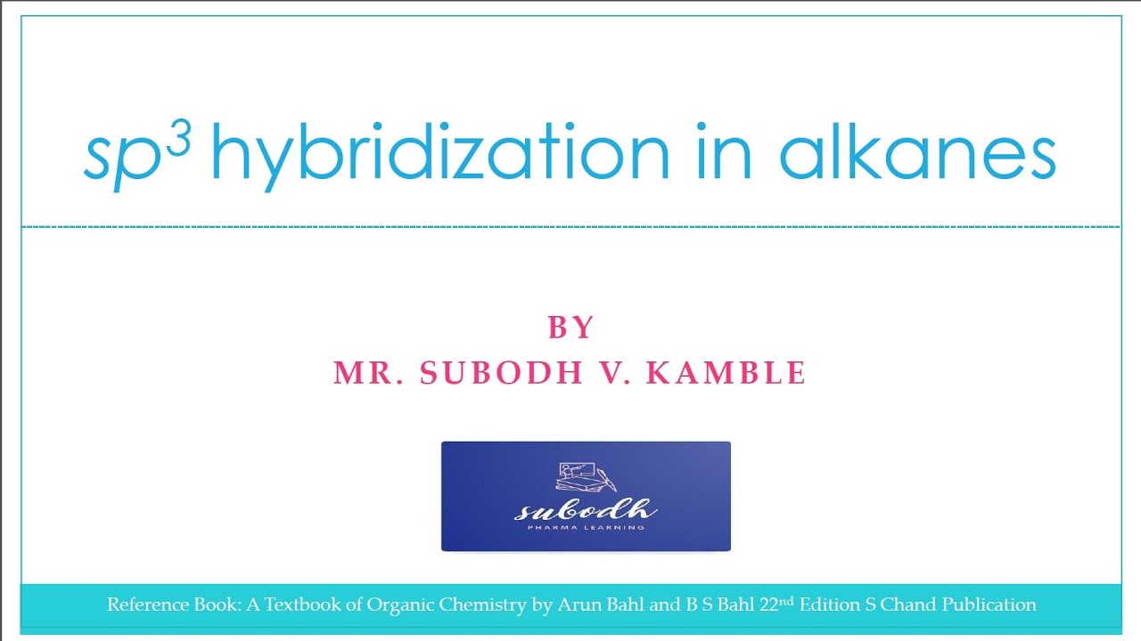 sp3 Hybridization in Alkanes - YouTube