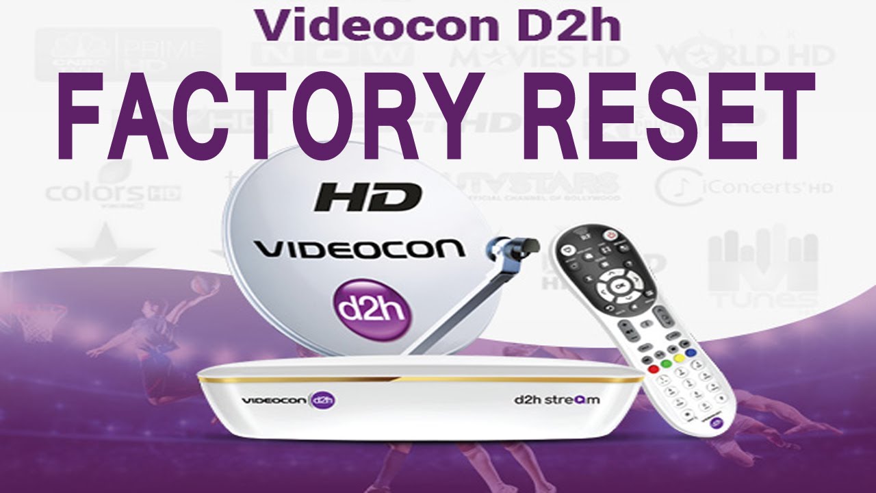 HOW TO FACTORY RESET VIDEOCON || VIDEOCON D2H RESET SETTING - YouTube
