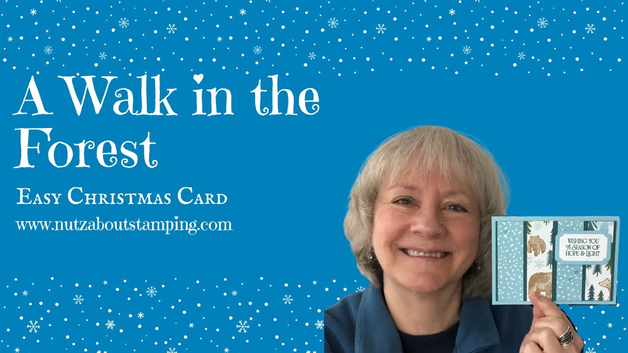 Easy Christmas Card Tutorial: A Walk In The Forest - YouTube