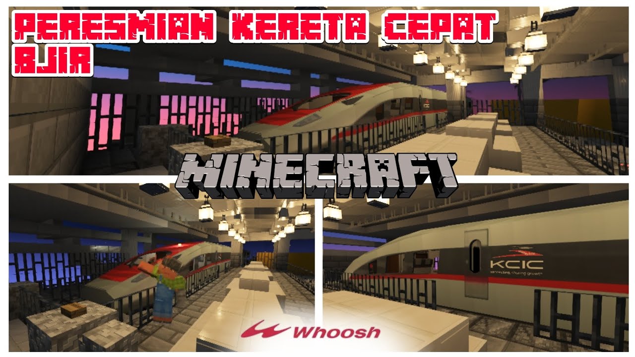 Peresmian Kereta Cepat BJIR Whoosh Versi Minecraft. Link mod ...