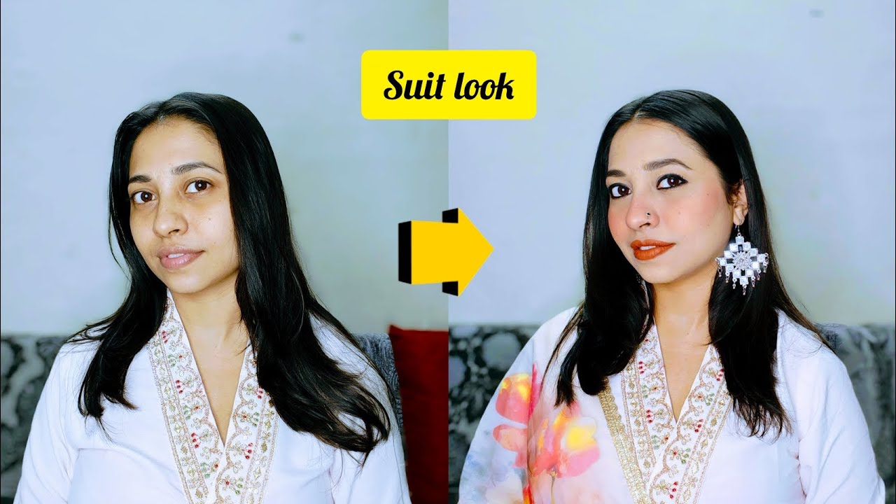 Daily Easy Ethnic Suit makeup #easymakeup #suits #makeup # ...