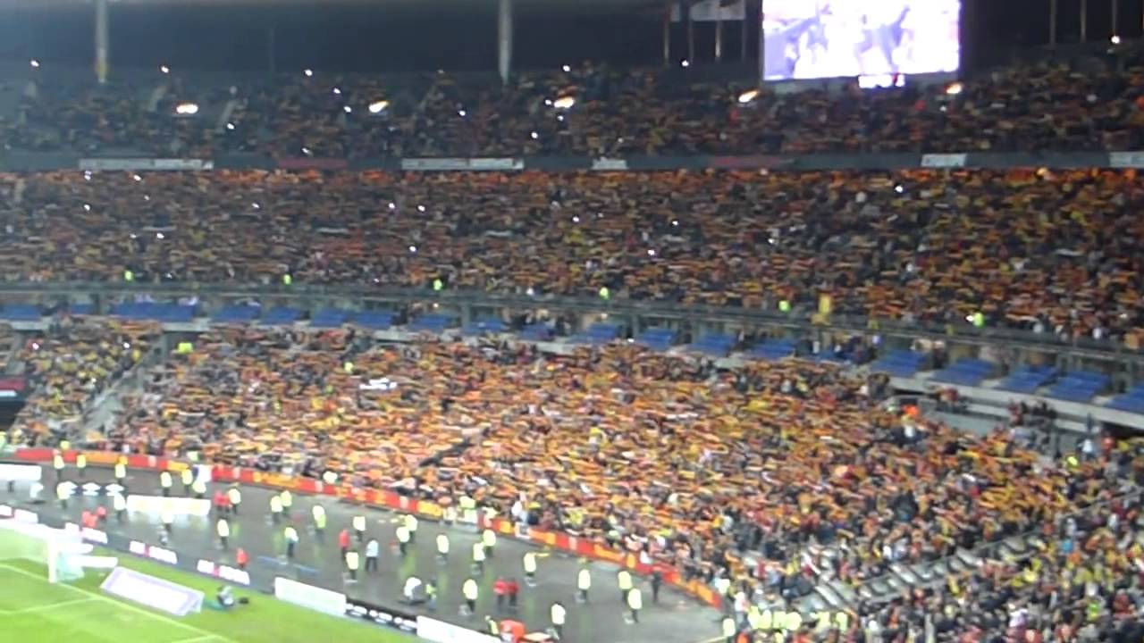 Les Corons au stade de France lors de Lens - Lille ! (07/12/14) - YouTube