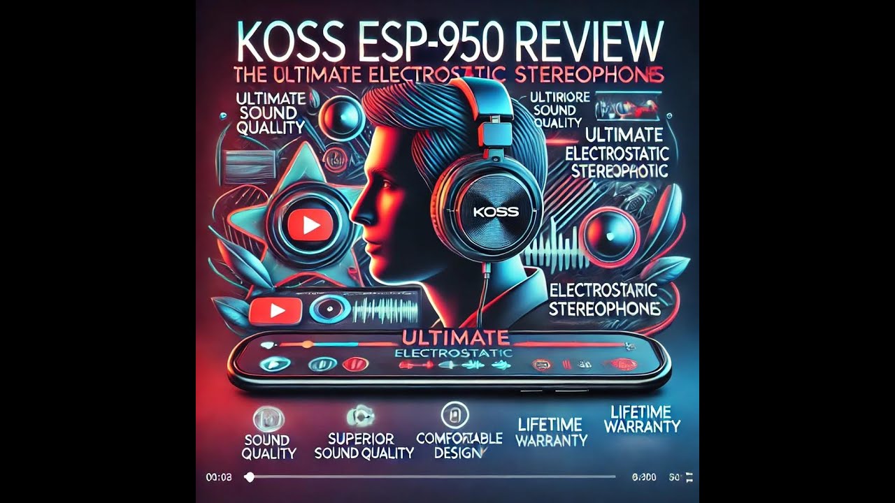 Koss ESP-950 Review: The Ultimate Electrostatic Headphones? - YouTube