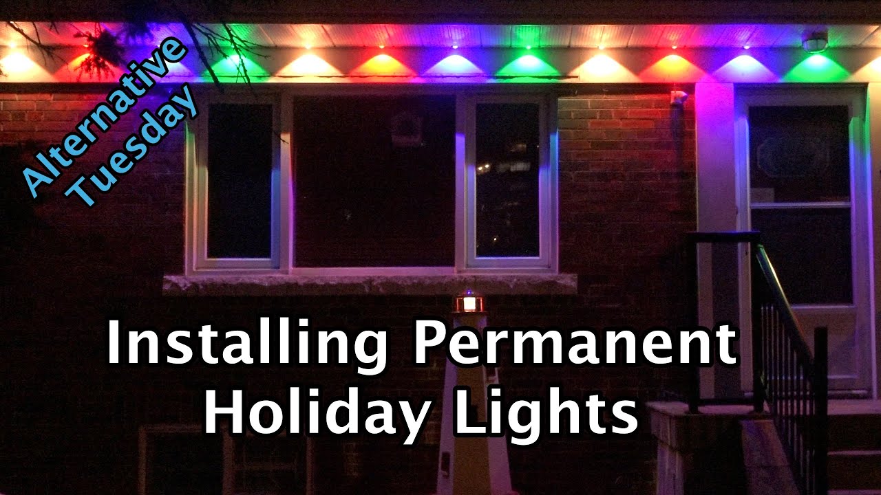 Installing Permanent Holiday Lights - YouTube