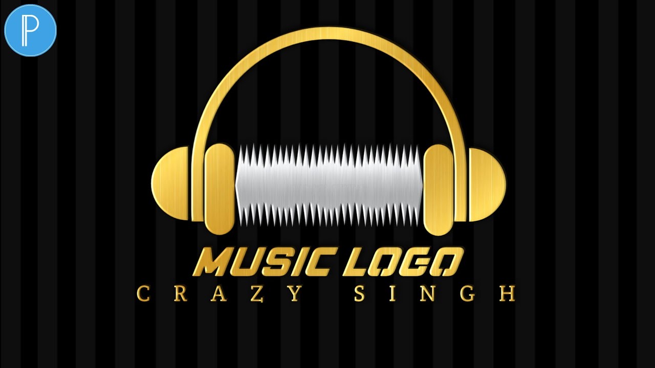 How To Create Music Logo || Pixellab Tutorial [Crazy Singh] - YouTube