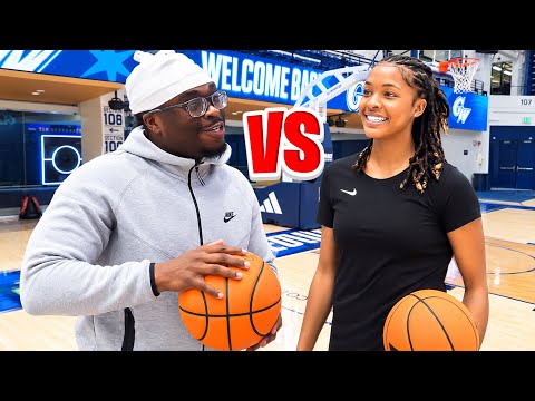 I Challenged a D1 Hooper to a 3 Point Contest … BIG Mistake ! 