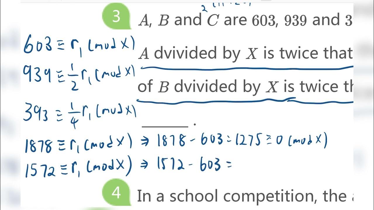 Challenging Math Competition Questions for Primary 4 students - YouTube