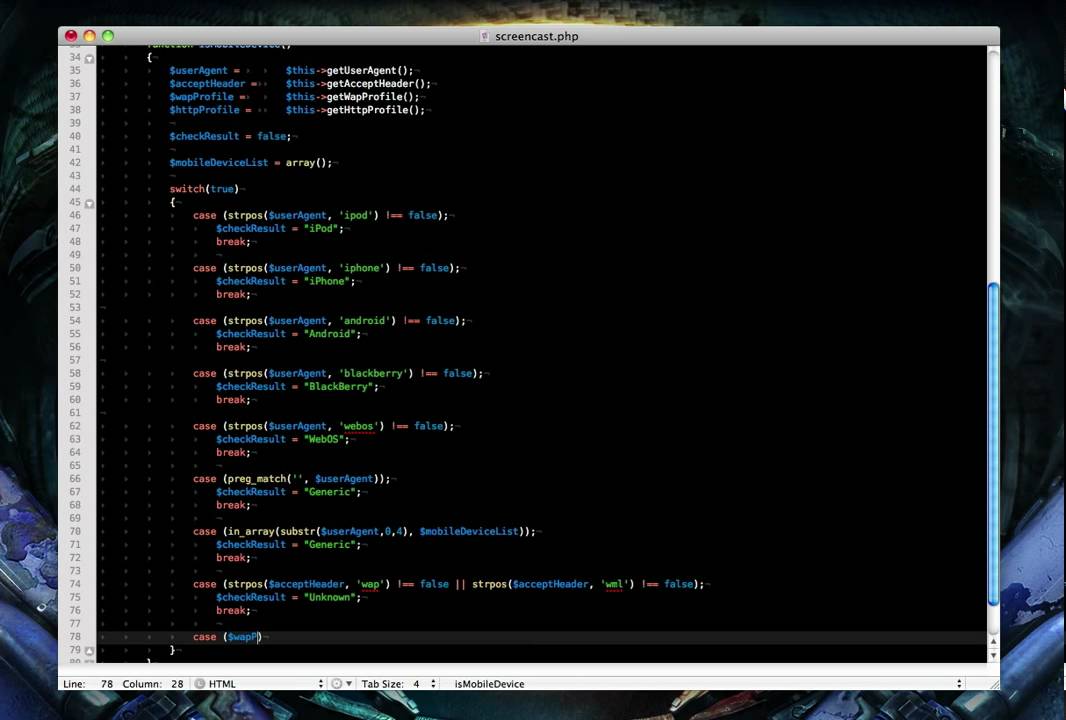 Mobile Device Detection Script In Php Tutorial Part 2 Youtube 3493