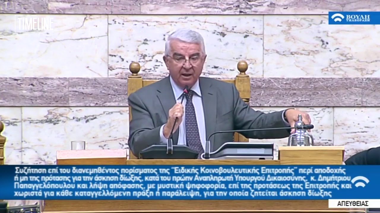 Αποβολή του Μάρκου από τη συνεδρίαση της Βουλής για ανάρμοστη ...