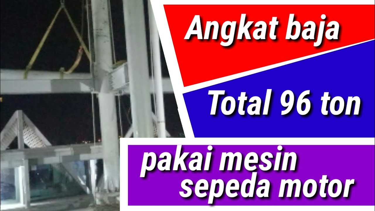 Hoist bensin angkat baja - YouTube