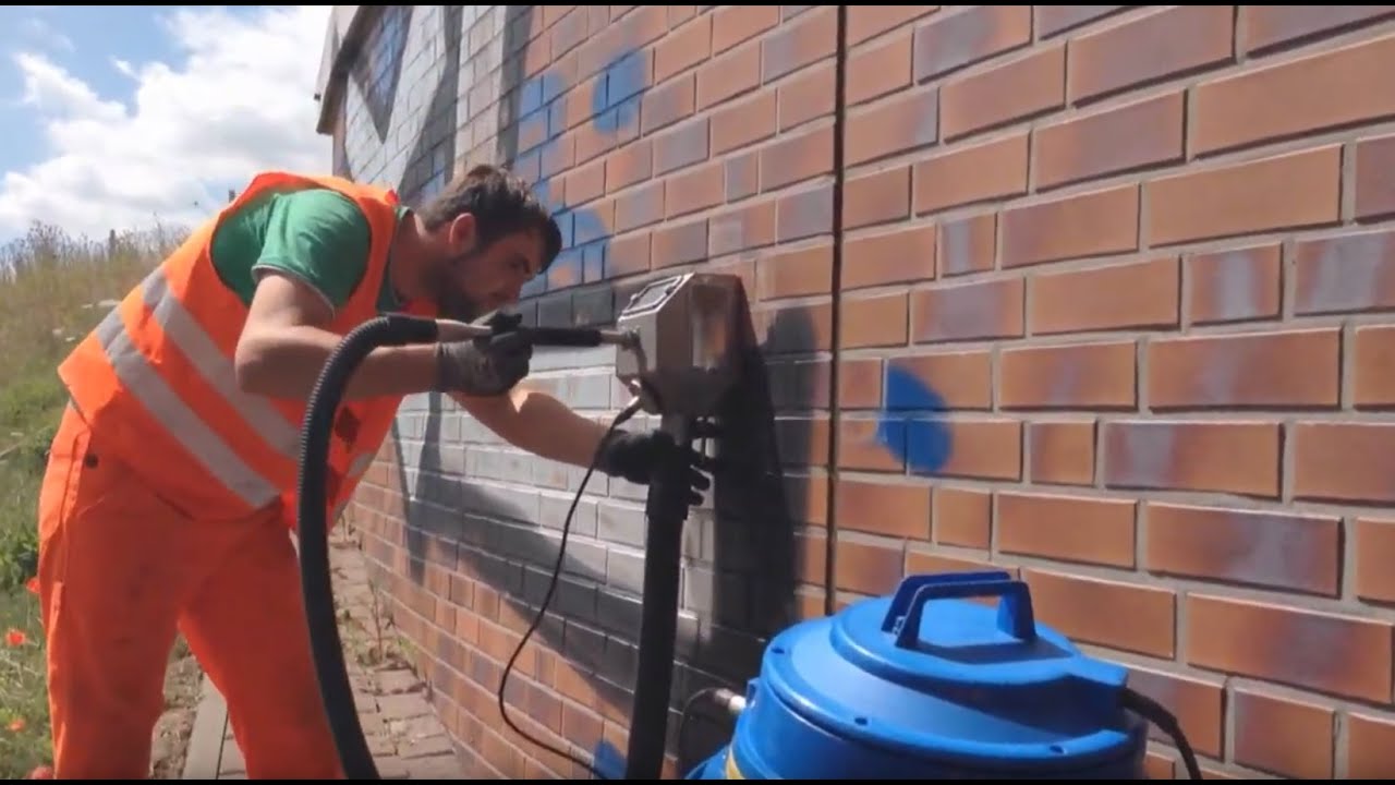 Systeco Tornado ACS - Graffiti Removal Vacuum Blasting System - YouTube