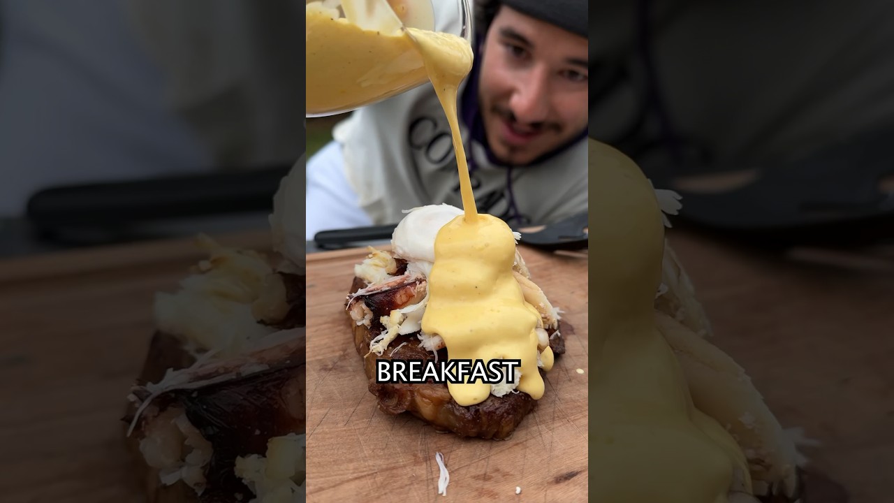 Surf and Turf Eggs Benedict - YouTube