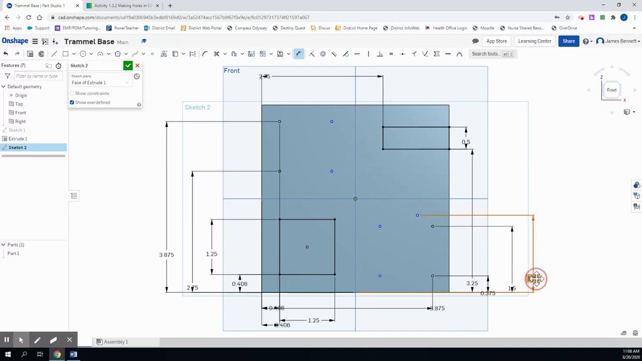 Onshape Lesson 12 - Activity 1.3.2 - YouTube