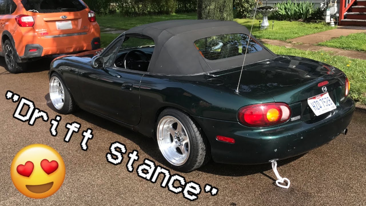 NB MIATA GOES LOW WITH "DRIFT STANCE" - YouTube