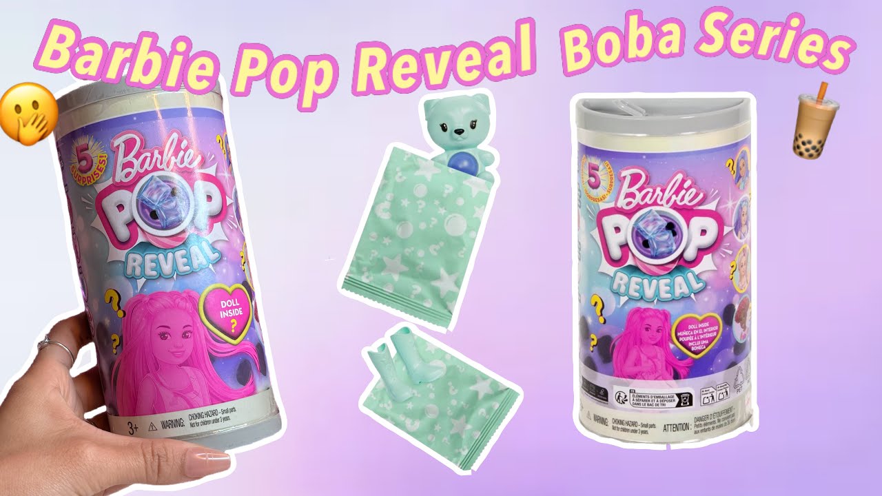 Unboxing Barbie Pop Reveal Boba series Doll!!😱🧋🩷💅🏼 (4+ surprises) - YouTube