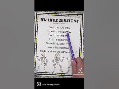 Ten Little Skeletons | Halloween Poems for Kids - YouTube