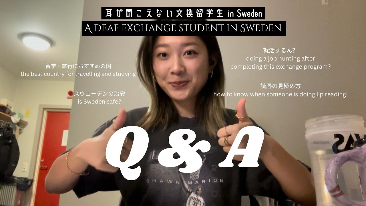 q & a as a Deaf exchange student in Sweden - YouTube