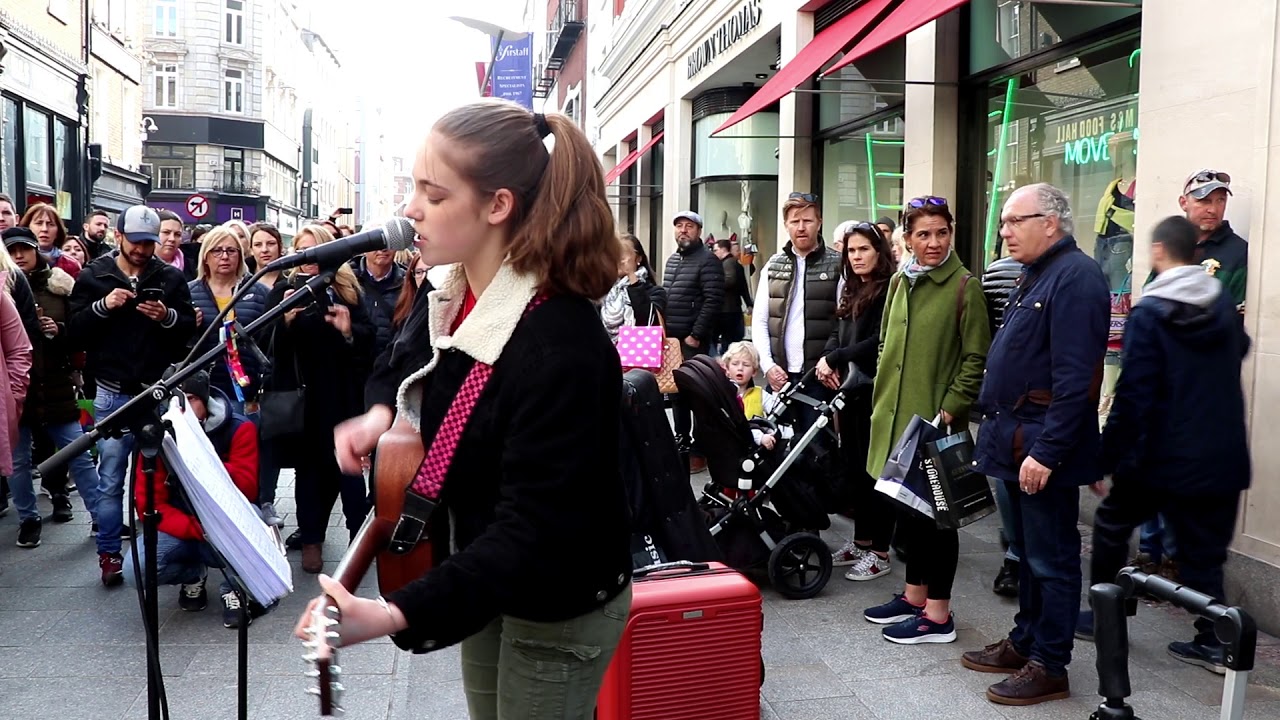 Allie Sherlock Live Cover of Baila Baila Baila Grafton Street - YouTube