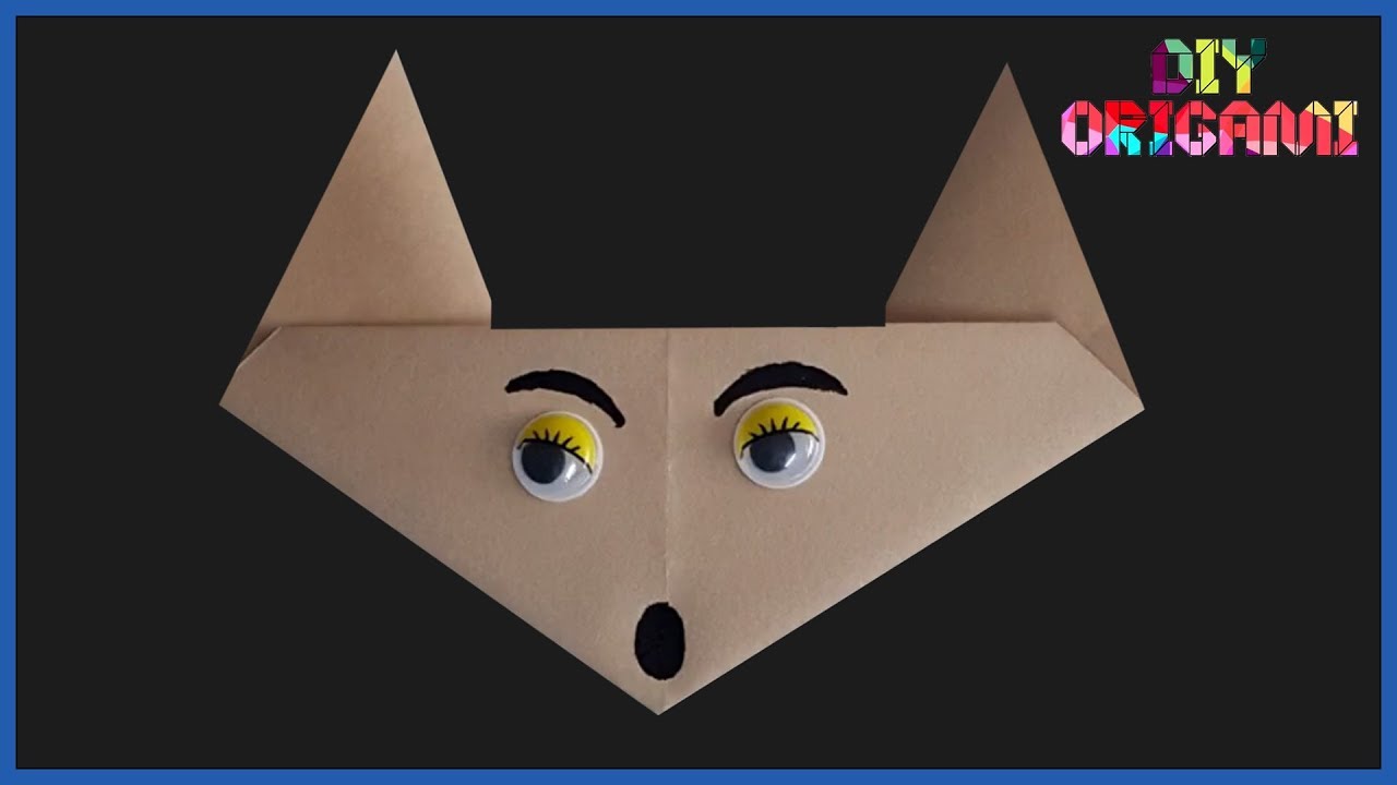 How To Make An Origami Paper Fox - DIY Paper Fox - YouTube