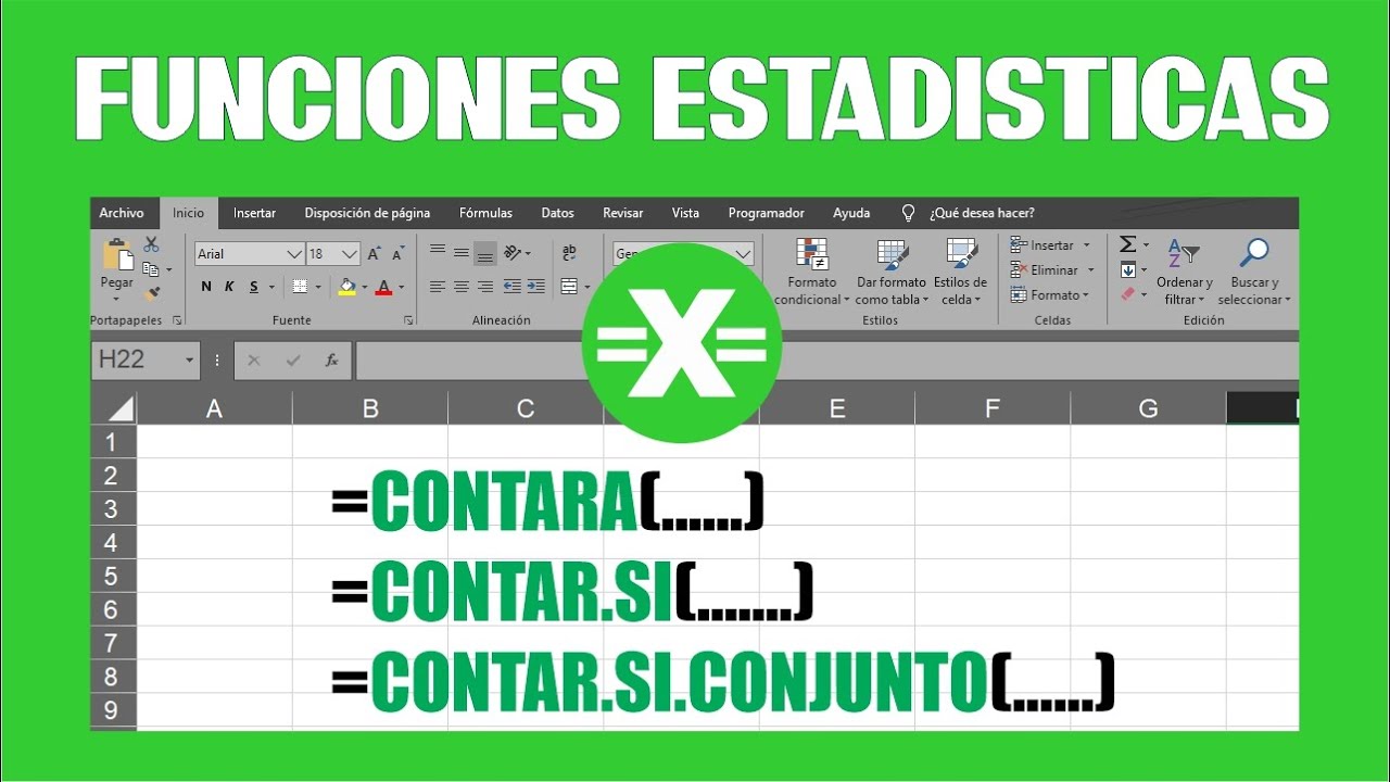 CONTAR.SI, CONTARA, CONTAR.SI.CONJUNTO EN EXCEL - YouTube