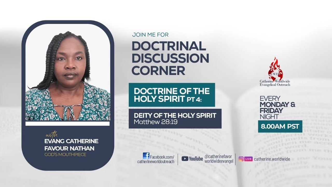 DOCTRINE OF THE HOLY SPIRIT: DAITY OF THE HOLY SPIRIT - YouTube