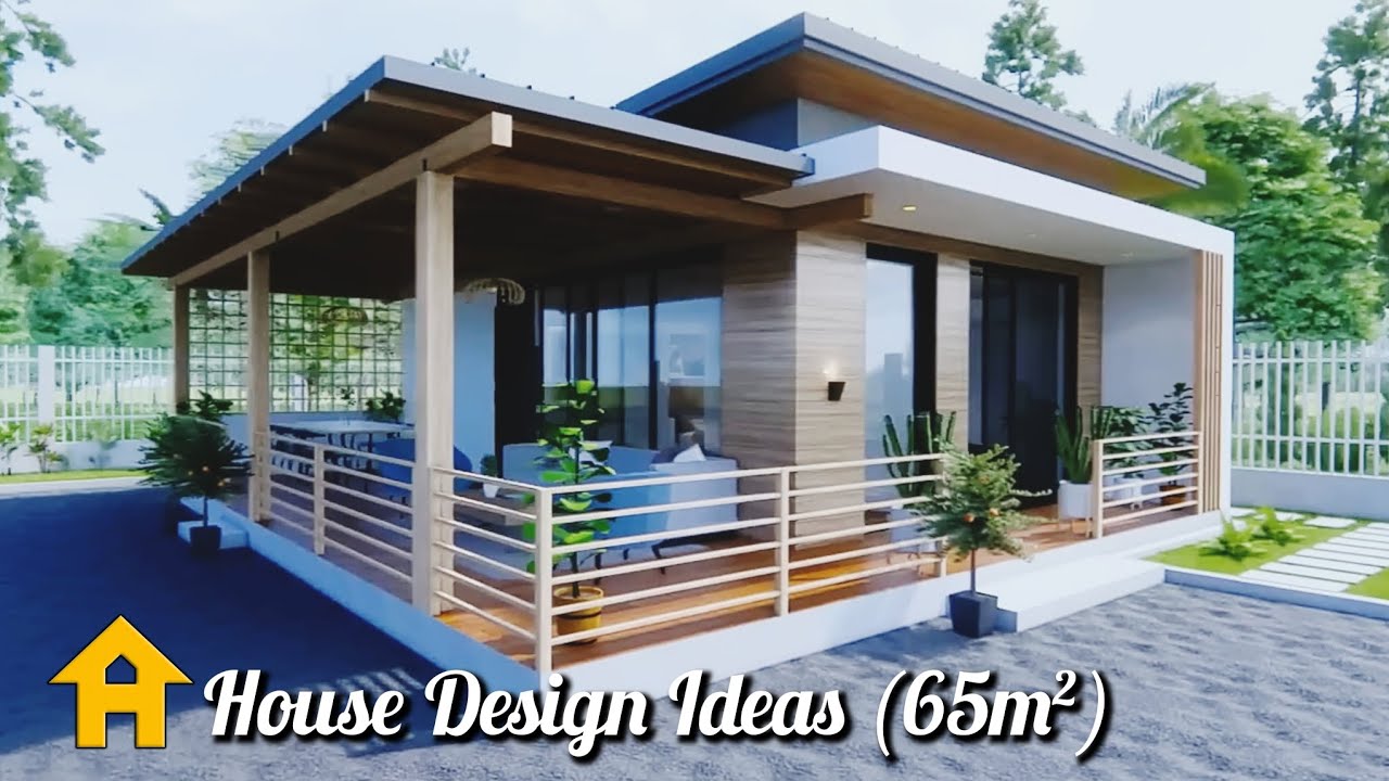 House design ideas (65sqm) 2 Bedrooms - YouTube