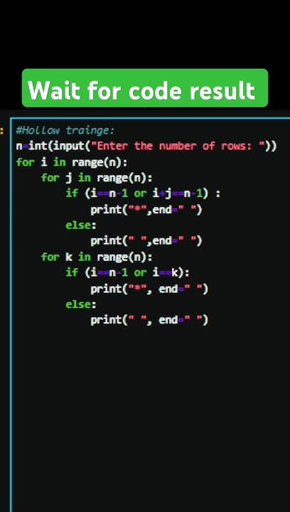 Python Patterns Programming Interview Questions Pythonprogramming Codinglife Ytshortsindia