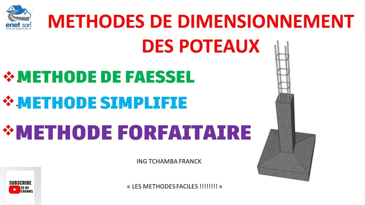 METHODES DE DIMENSIONNEMENT D'UN POTEAU - YouTube