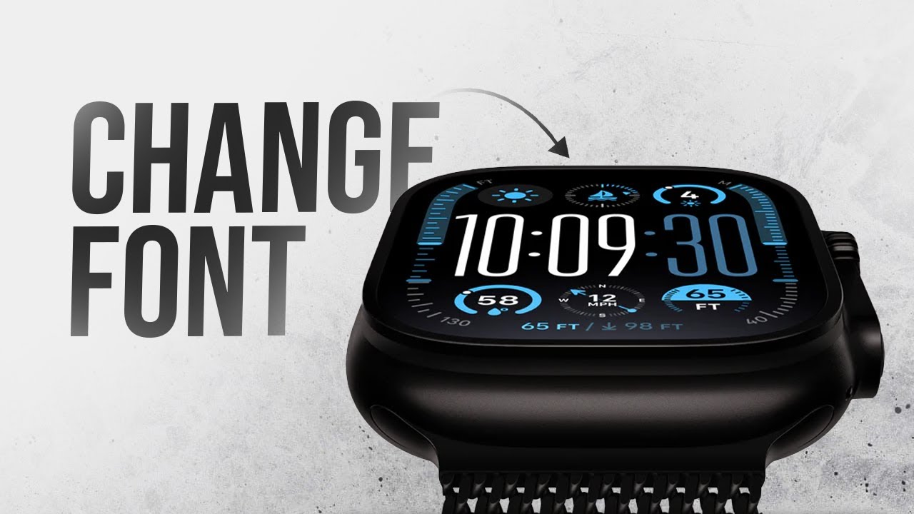 How to Change the Font of the Time on Your Apple Watch (tutorial) - YouTube